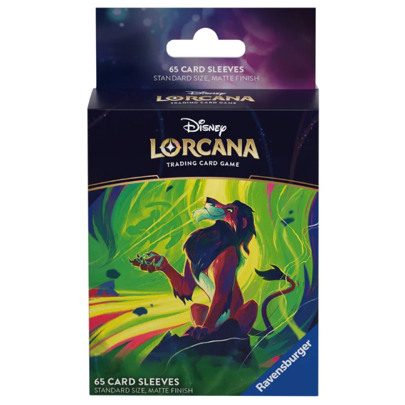 Disney Lorcana Azurite Sea Card Sleeves – Scar (Standard)